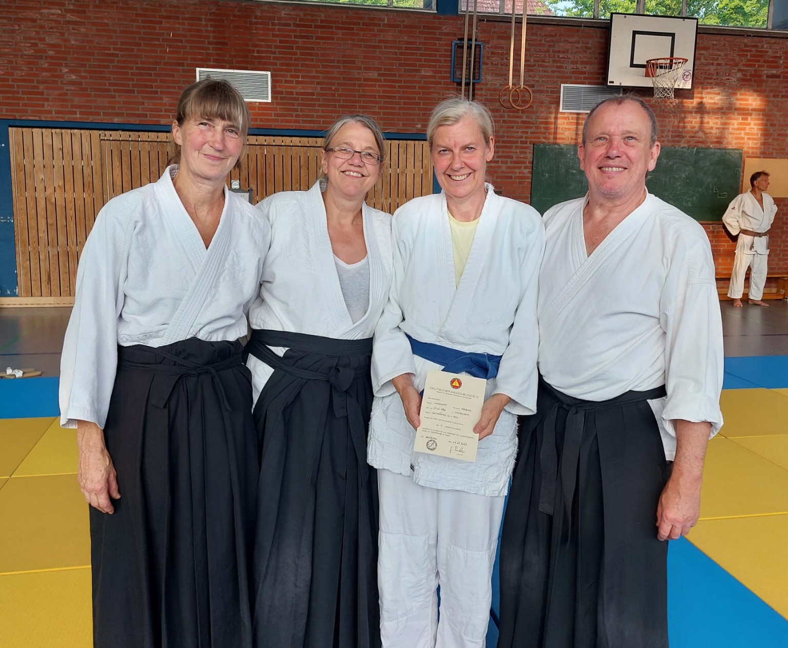 Glückwunsch zur bestandenen 1. Kyu-Prüfung | Aikido | Walddörfer SV